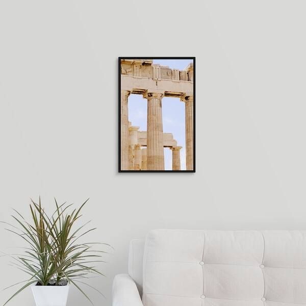 "Greece, Athens, Acropolis, Doric columns of Parthenon" Black Float ...