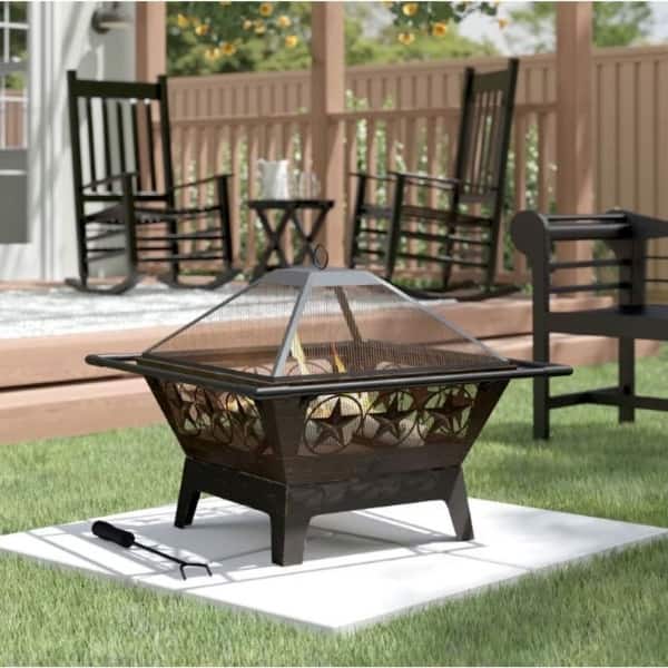 square fire pit stand