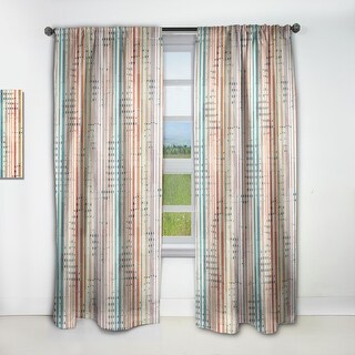 Carson Carrington Tangsatter 'Grunge Line' Modern Curtain Single Panel ...