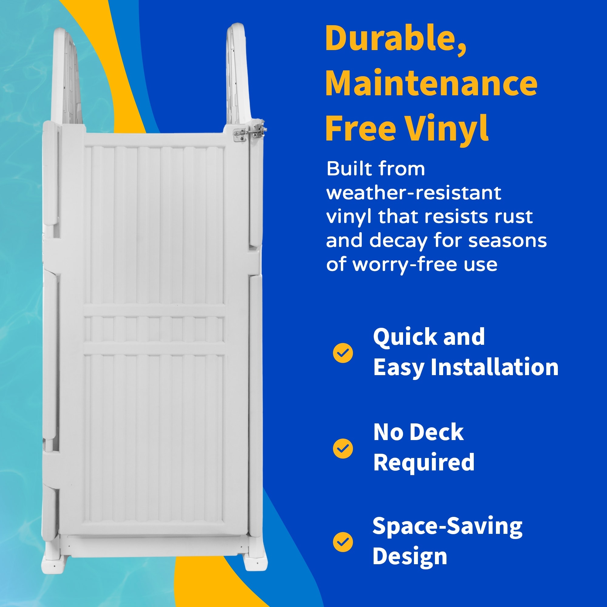 space saving pool steps