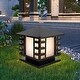 Modern Column Pillar Lamp Outdoor Post Light - Bed Bath & Beyond - 39718825