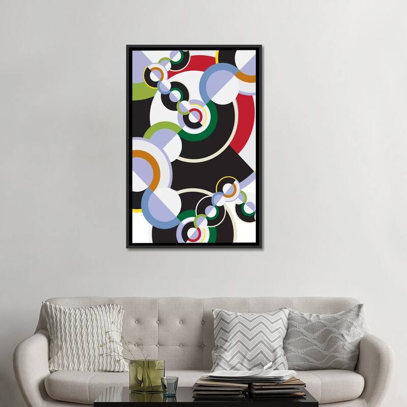 iCanvas "Modern Art- Clockwork" by 5by5collective Framed - Bed Bath ...