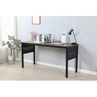 Workstation Desks with metal decorative panel - Bed Bath & Beyond ...