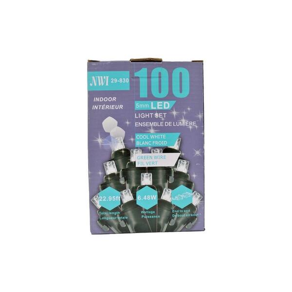 100 Lt 5Mm Led Indoor Light Set (Cool White Bulbs) - Set of 2 - Bed ...