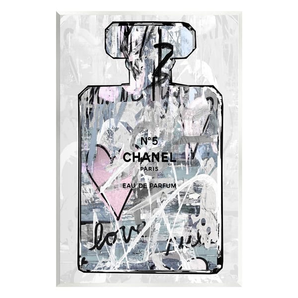 Stupell Graffiti Collage Perfume Wall Plaque Art Design by Madeline ...