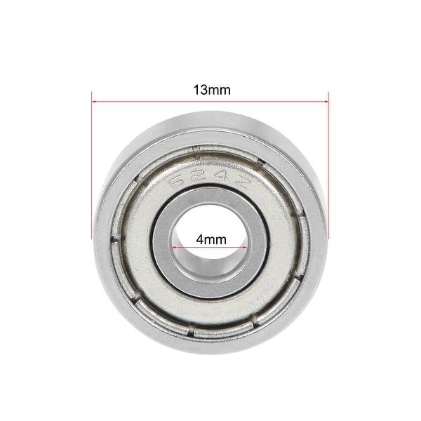 624ZZ Deep Groove Ball Bearing 4x13x5mm Double Shielded Chrome Bearings ...