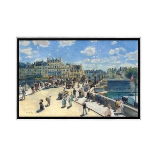 iCanvas "Pont Neuf, Paris, 1872" by Pierre-Auguste Renoir Framed - Bed ...