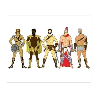 Gladiators Warriors Illustrations TV Movies Art Print/Poster - Bed Bath ...