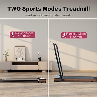 HP-P12 API Electric Folding Treadmill with LCD Display Screen and Mat ...