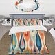 Designart - Retro Abstract Drops XI - Abstract Geometric Bed Cover Sets ...