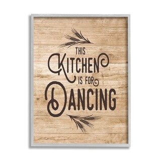 This Kitchen is for Dance Distressed Framed Wall Art - Bed Bath ...