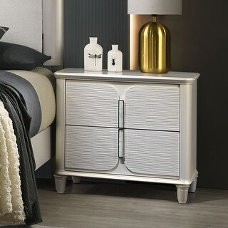 ACME Laveda Nightstand, Pearl White Finish - Bed Bath & Beyond - 42593476