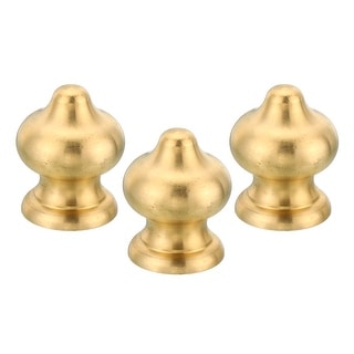 3pcs 1/4-27 Lamp Finial Cap Knob Brass Lamp Shade Harp Top Screw 20 ...