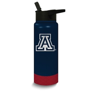 Collegiate University of Arizona Stainless Steel Silicone Grip 24 Oz ...