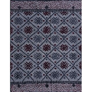 Ahgly Company Machine Washable Abstract Slate Blue Grey Blue Area Rugs ...