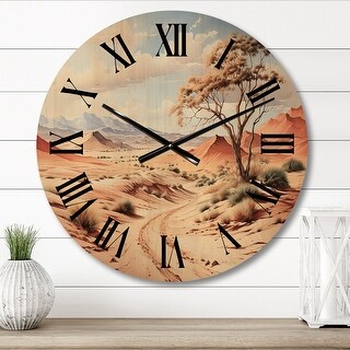 Designart "Africa Desert Namibia I" Landscapes Oversized Wood Wall ...