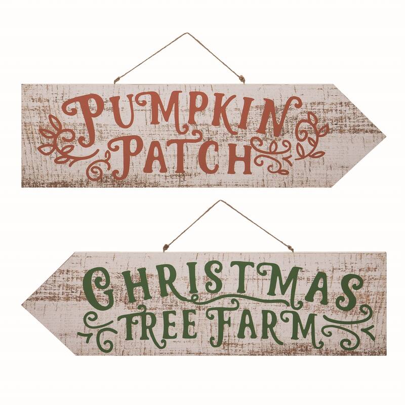 Transpac Wood Multicolor Christmas Changing Seasons Reversible Tree or ...