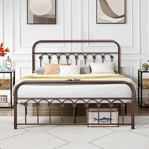 King size metal bed frame sale store