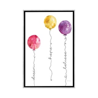 iCanvas "Balloon Verse I" by Carol Robinson Framed - Bed Bath & Beyond ...