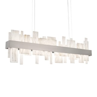 Modern Forms Acropolis 46" Wide LED Abstract Linear Chandelier - Bed ...