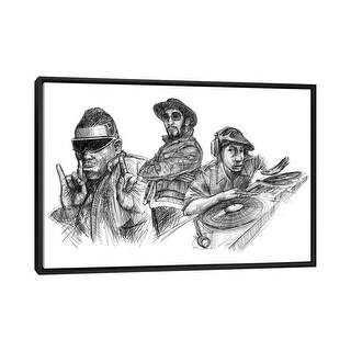 iCanvas "Hip Hop Founders" by Christian Paniagua Framed Canvas Print ...