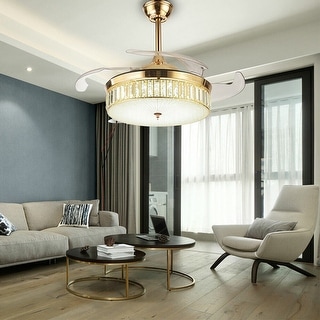 Retractable Invisible Ceiling Light LED Chandelier Remote Control Lamp ...