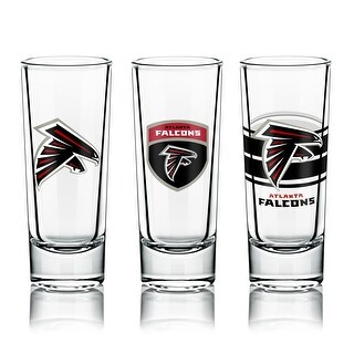NFL Shot Glasses 6 Pack Set, Various Designs - Atlanta Falcons - Bed ...