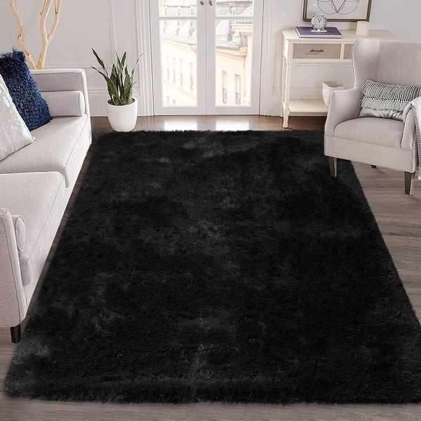 Garvee Shag Fluffy Area Rug Modern Indoor Plush Shaggy Carpet - Bed ...