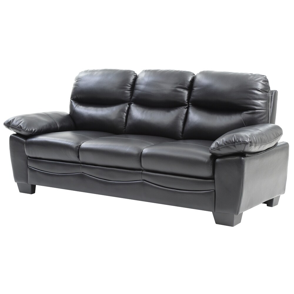 Black Faux Leather Sofas - Bed Bath & Beyond