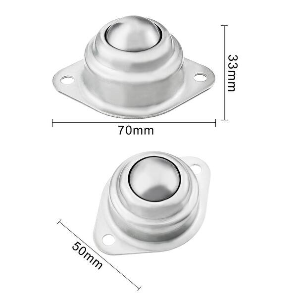 CY-25A 1-inch Carbon Steel Roller Ball Flange Conveyor Transfer Bearing ...