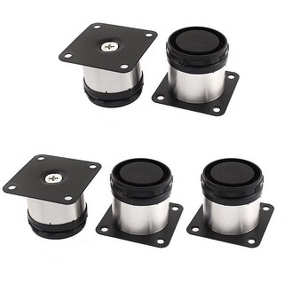 Kitchen Furniture Cabinet Adjustable Plinth Leg Feet 50mm x 50mm 5 Pcs ...