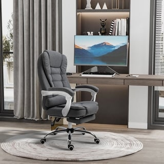 Linen-Fabric Computer Chair Executive Office Chair - Bed Bath & Beyond ...