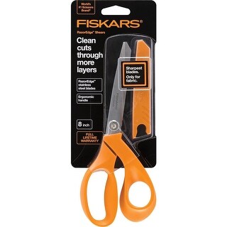 Fiskars Crafts 8180 RazorEdge Fabric Shears, 8-Inch - orange - Bed Bath ...