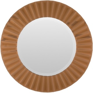 Brandon Copper Glass Round Wall Mirror - Bed Bath & Beyond - 37053092