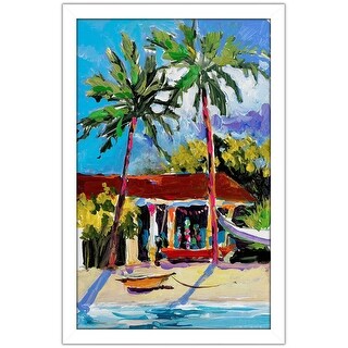 "Caribbean Shore (Vertical)" Print on Acrylic - Bed Bath & Beyond ...