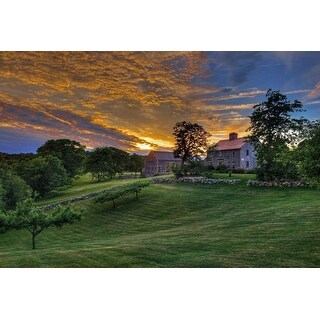 Cape Cod Farm Summer Sunset Photography by Wayne Collamore Art Poster ...