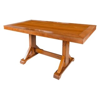 Offex 60" Millwright Wood Kitchen Dining Table - Antique Brown - Bed ...