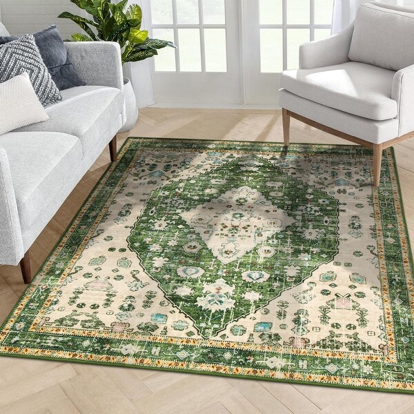 Boho Tribal Square 8x8 Area Rug Washable Bedroom Rug Dining Room Rugs Oriental Non Slip Non Shedding Printed Floor Carpet On Sale Bed Bath Beyond 40266177