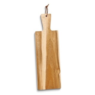 Curata Acacia Wood Bread Board with Handle - Bed Bath & Beyond - 36207276