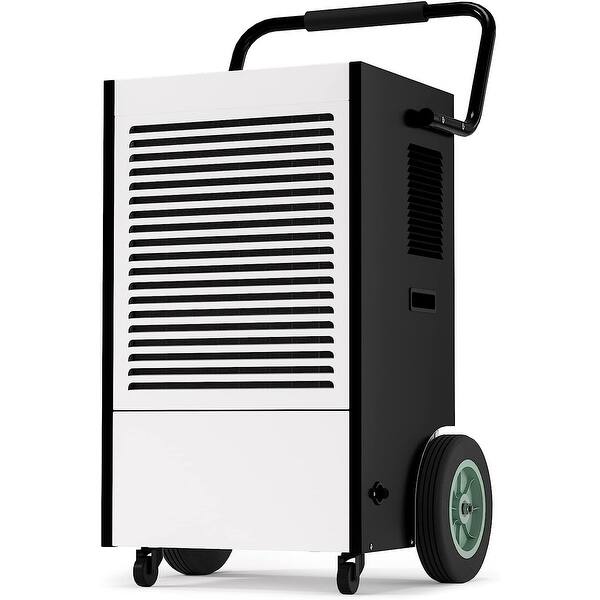 225 pt. Commercial Dehumidifiers in Black with Handles and Wheels - Bed ...