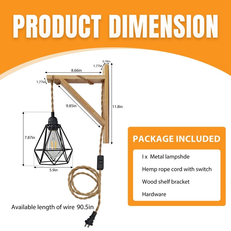 rustic wall lights with switch