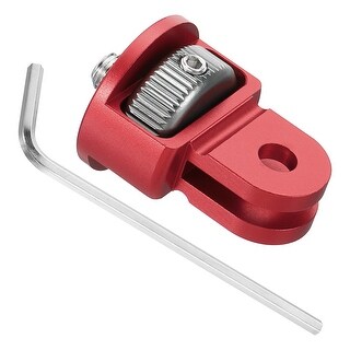 Aluminum 1/4" Thread Camera Tripod Mount Conversion Adapter Red ...