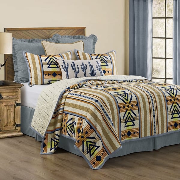 Paseo Road by HiEnd Accents Pontiac Geometric Reversible Quilt Set, 3PC ...