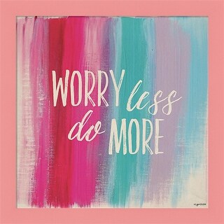 Kyra Brown 'Worry Less' Framed Art - Bed Bath & Beyond - 33530545