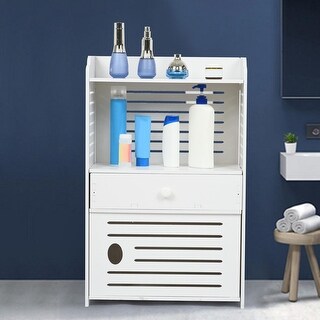 Bathroom storage shelf Standing Narrow Cupboard Shelf - Bed Bath ...