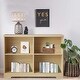 bookshelf with open adjustable bookshelf, 2-layer bookshelf, 4-bucket ...