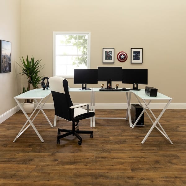 Walker Edison X-Frame Gaming Command Center Desks - Bed Bath & Beyond ...