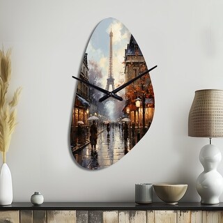 Eiffel Paris In 19 Century - Paris Large Wall Clocks - Traditional Wall ...