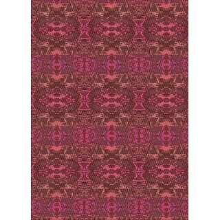 Ahgly Company Machine Washable Transitional Cherry Red Area Rugs - Bed ...