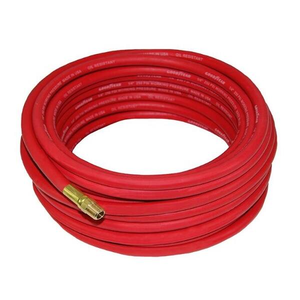 GRIP Goodyear 50 ft. L x 1/4 in. Dia. EPDM Rubber Air Hose 250 psi Red - Bed Bath & Beyond ...